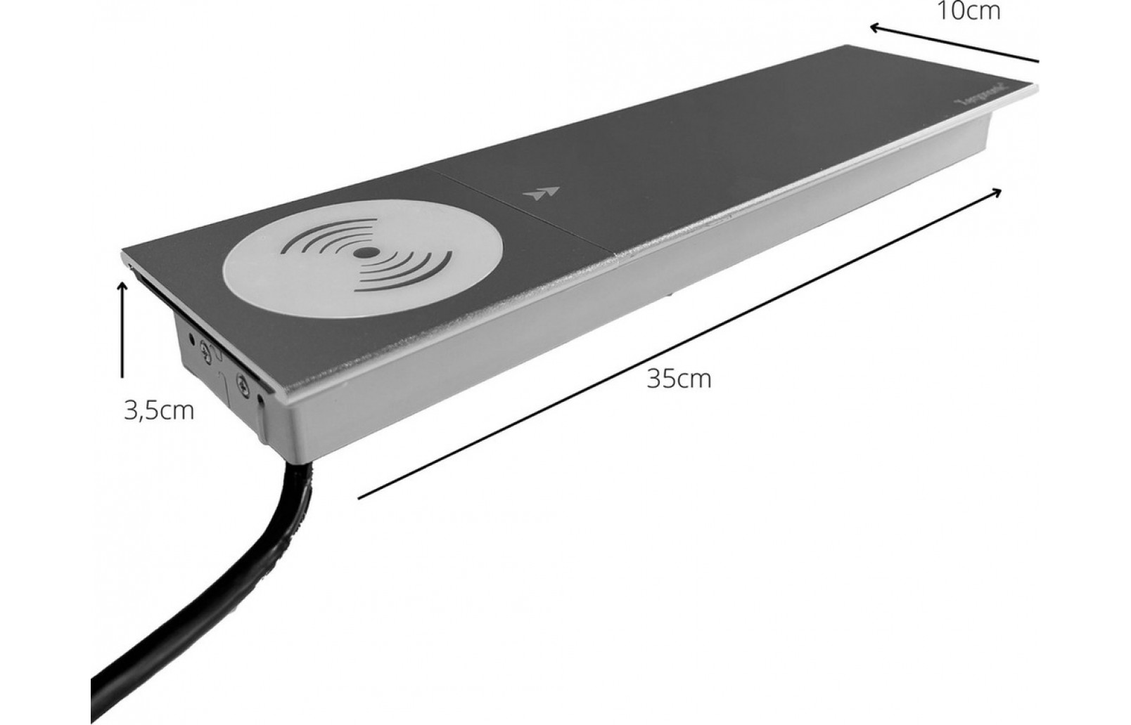 Bureaustopcontact zilver met 2 stopcontacten, 2 USB poorten, 2 ...