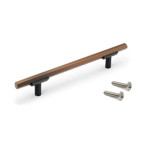 Greep Riad brons 168 mm - GRE1708 - Kastaccessoires.nl