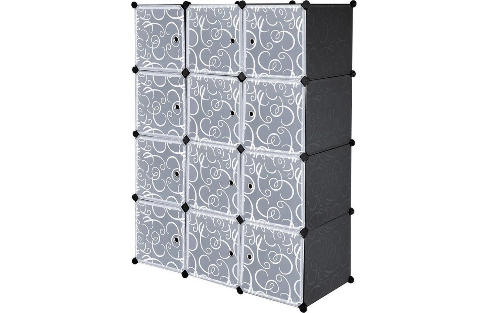 Modulaire kledingkast XXL zwart - - Kastaccessoires.nl