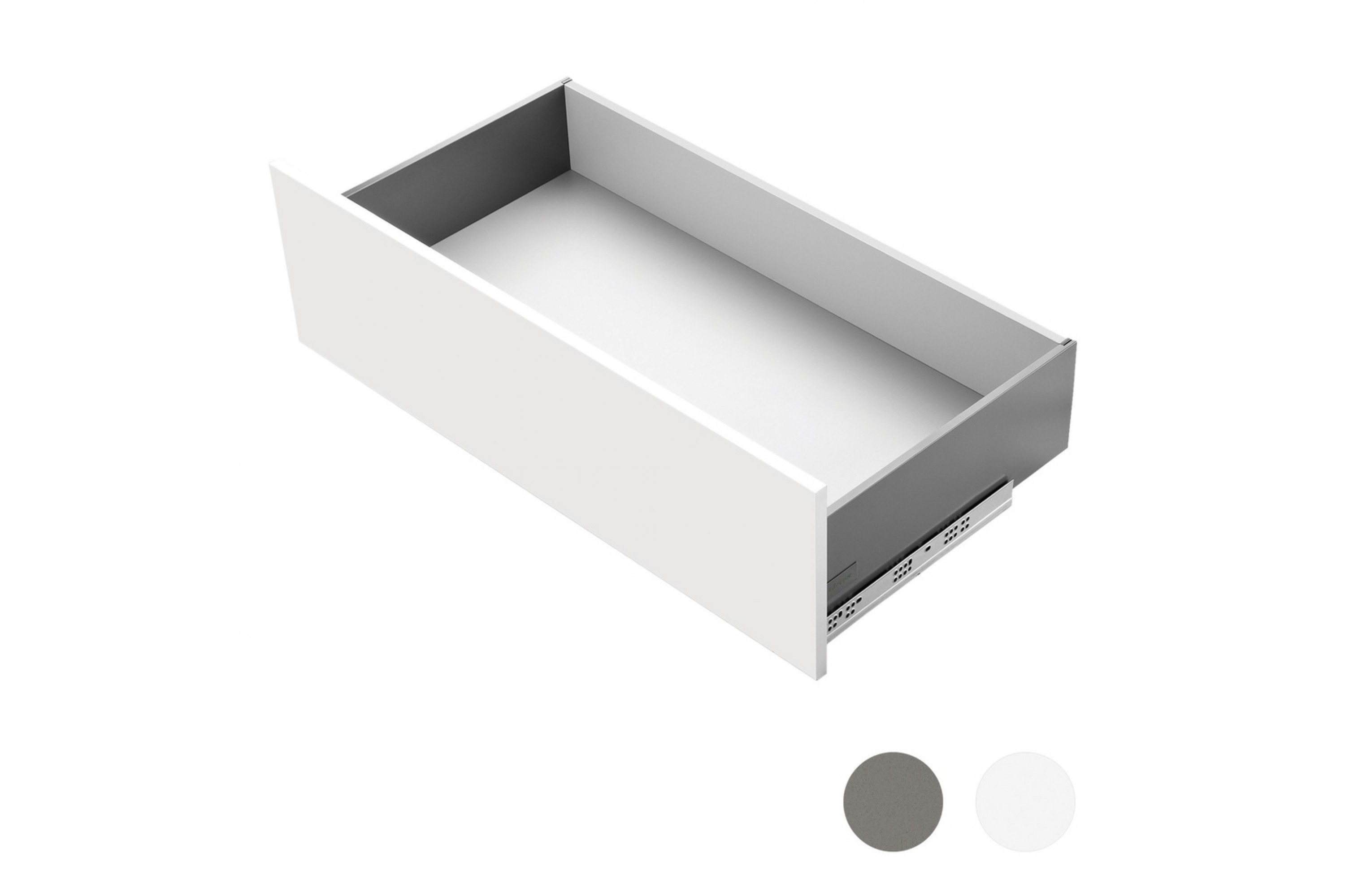 Slimbox ladenset 170 mm hoog antraciet - SLB170 - Kastaccessoires.nl