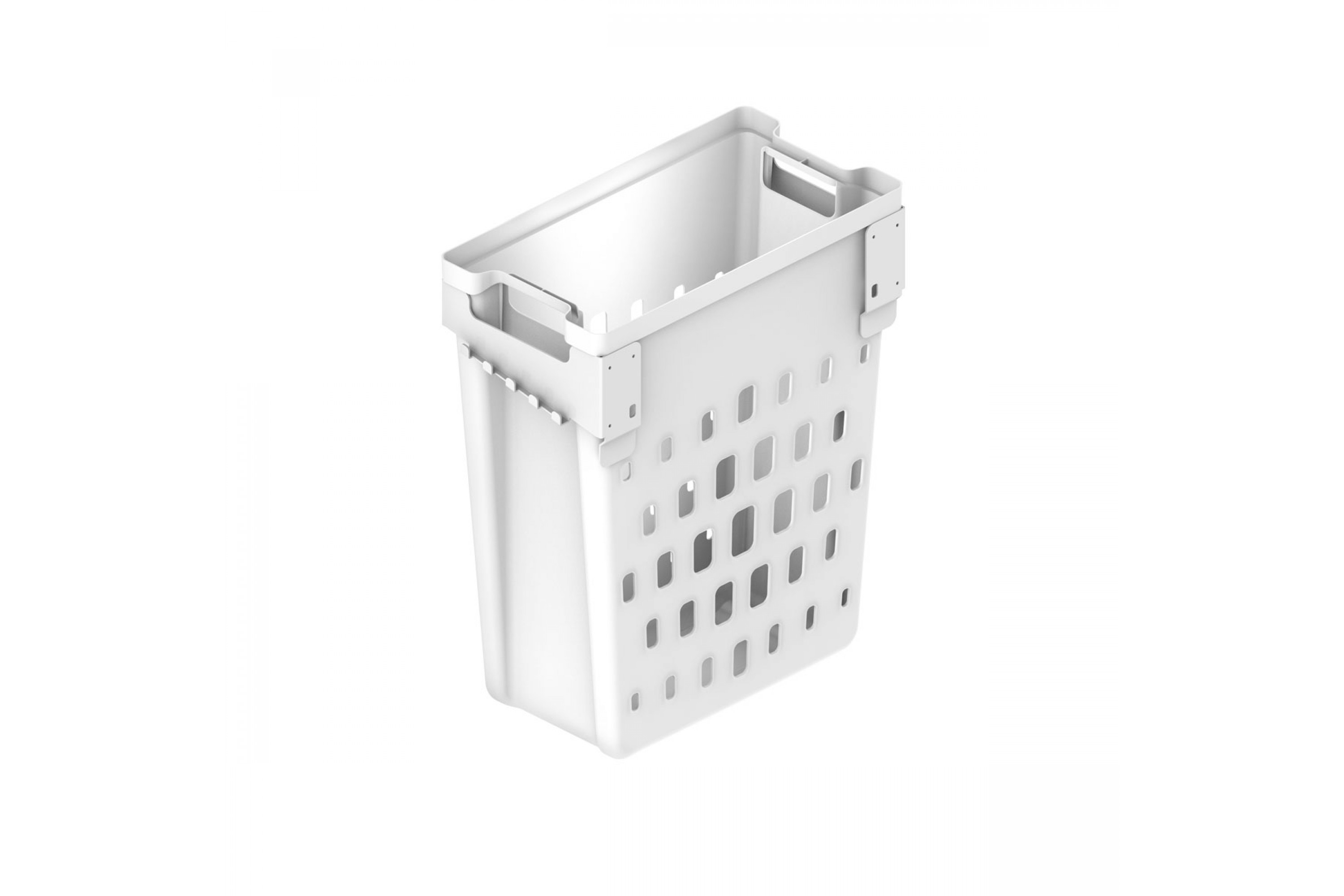 Wasmand wit kunststof uitneembaar - Kastaccessoires.nl