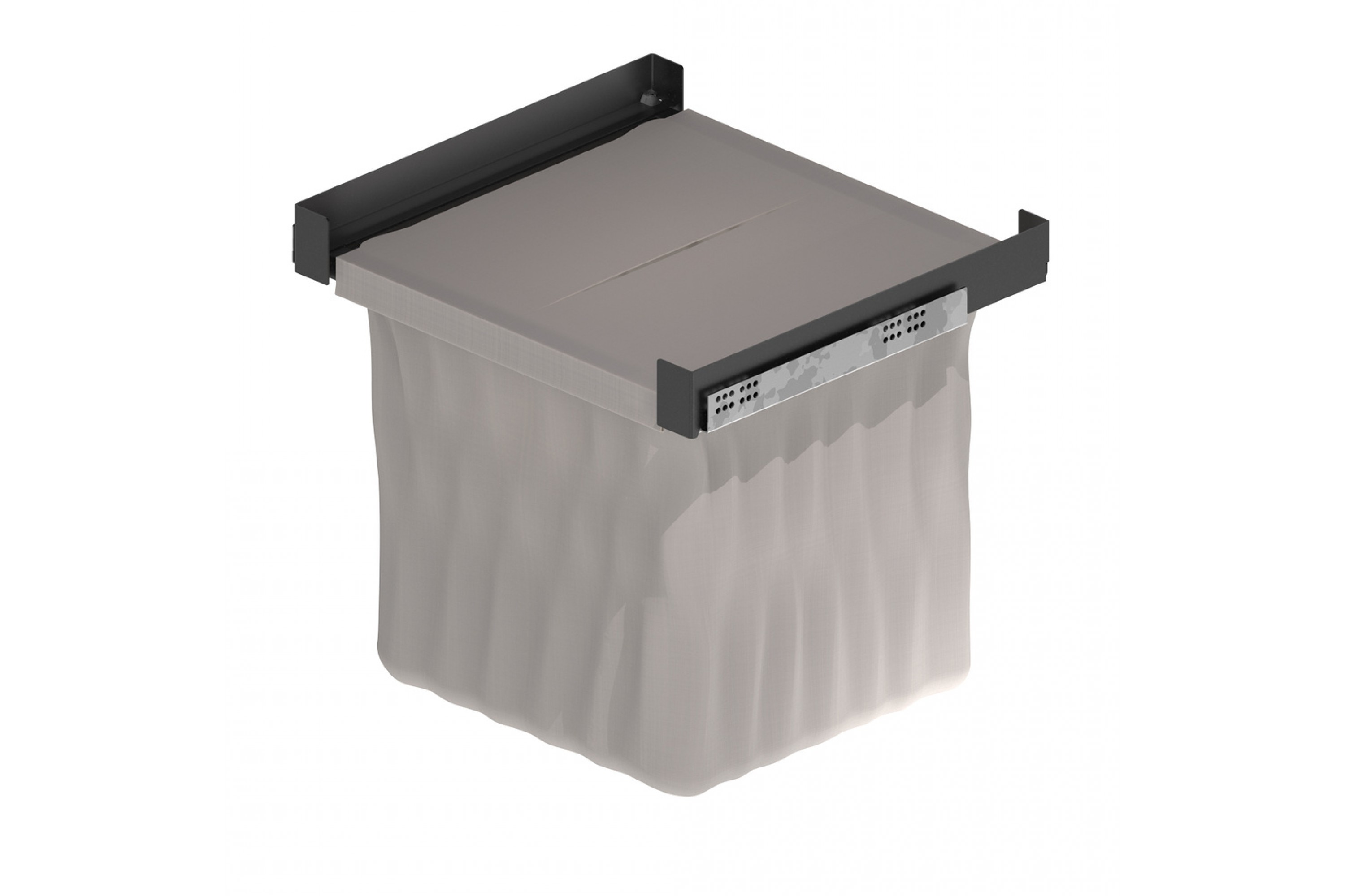 Stoffen wasbare wasmand uittrekbaar. - WAS4208 - Kastaccessoires.nl
